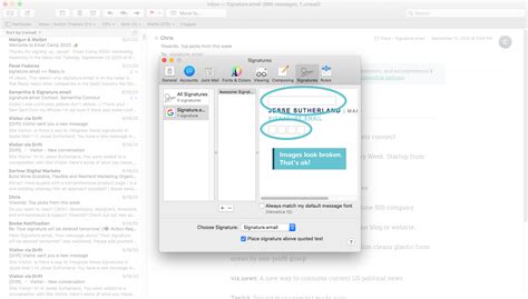 How To Add An Email Signature In Apple Mail
