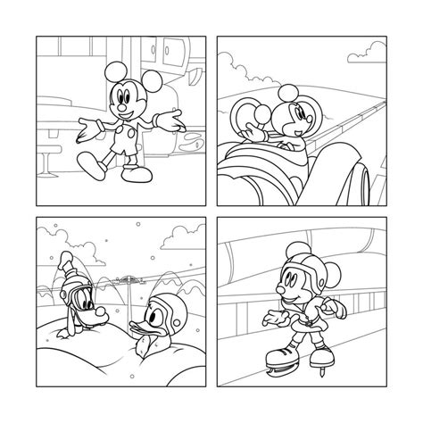 Mickey Mouse And Friends Coloring Pages