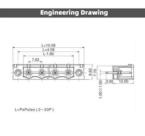 Customized Dark Green Composite Terminal Block High Quality Customized Dark Green Composite