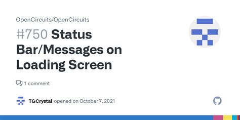 status bar messages on loading screen · issue 750 · opencircuits