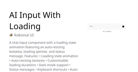 Ai Input With Loading 21stdev Discover Share And Craft Ui