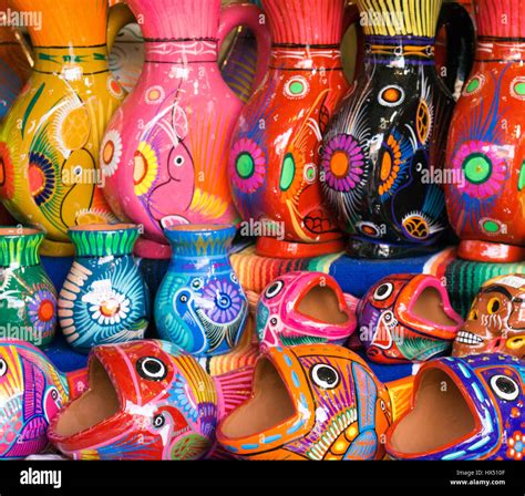 Traditional Mexican Folk Art Pottery