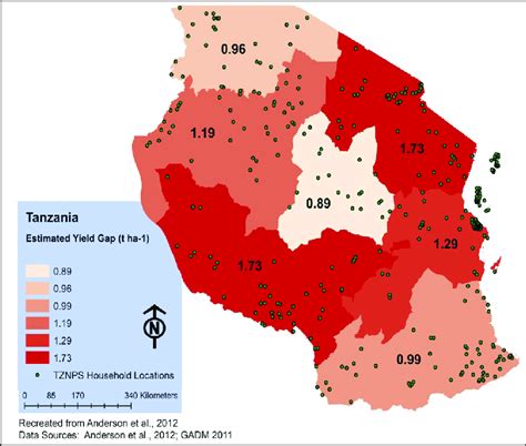 Maize Yield Gaps By Zone In Tanzania Download Scientific Diagram