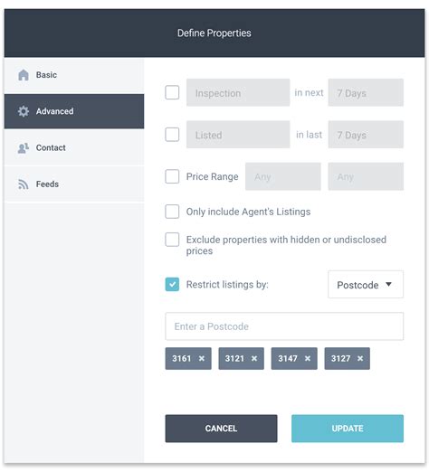 Filter Property Panels By Location ActivePipe