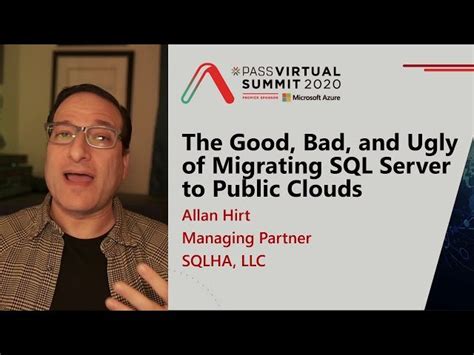 Pass Data Community Summit Talk The Good Bad And Ugly Of Migrating