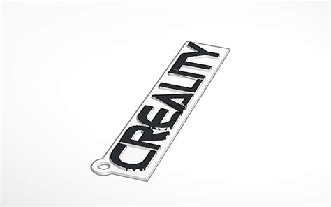 3d Design Creality Key Chain Tinkercad