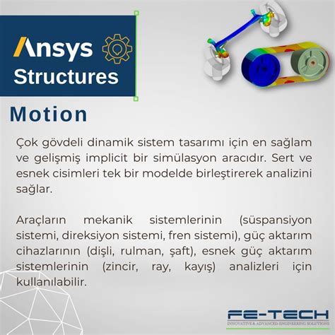 ansys structures motion dinamik tasarım implicit simülasyın