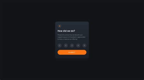 Interactive Rating Component Using Vanilla Javascript Coding Challenge