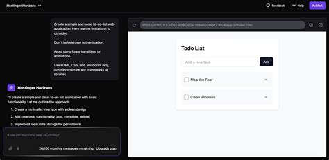 Effective Web App Development Prompting With Hostinger Horizons