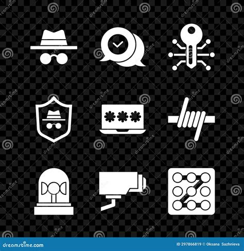 Set Incognito Mode Check Mark In Speech Bubble Smart Key Flasher Siren Security Camera