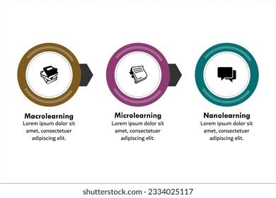 Difference Between Microlearning Macrolearning Nanolearning Infographic Stock Vector Royalty