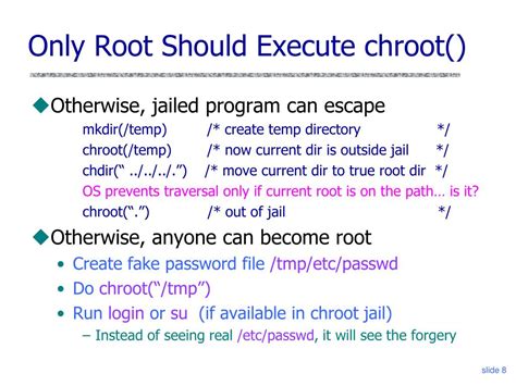 Ppt Unix Security Setuid And Chroot Static Security Analysis With