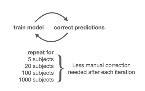 overview of the active learning approach for manual segmentation in a