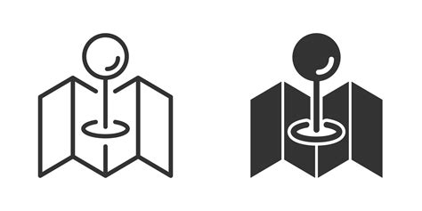 Map Pin Icon In Flat Style Gps Navigation Vector Illustration On White Isolated Background