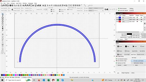 Flood Fill 2 Arcs At Same Time Lightburn Software Questions