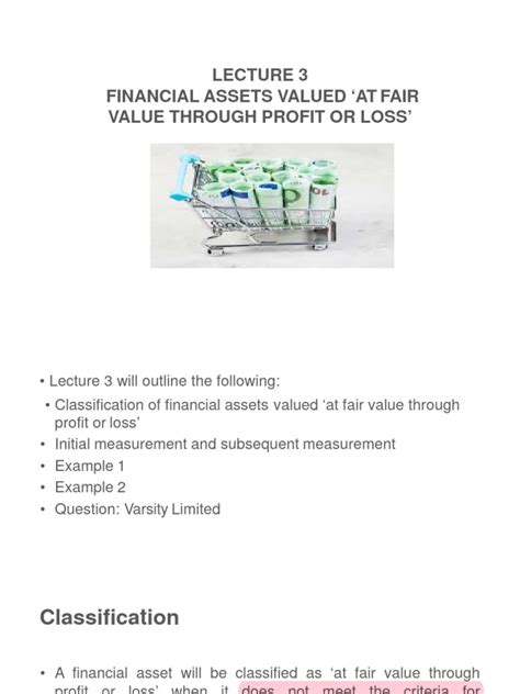 lecture 3 ifrs 9 financial instruments financial assets at fair value