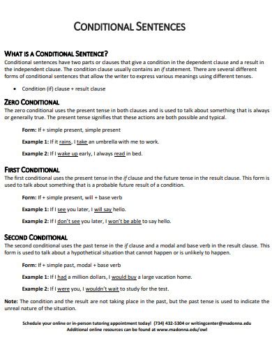 Sentences Examples How To Write PDF