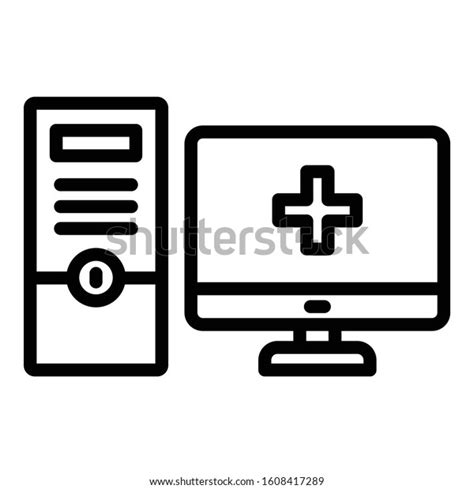 computer isolated vector icon which can stock vector royalty free
