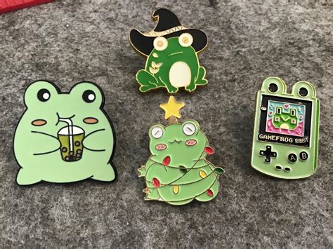 Anime Gacha Frog Pins