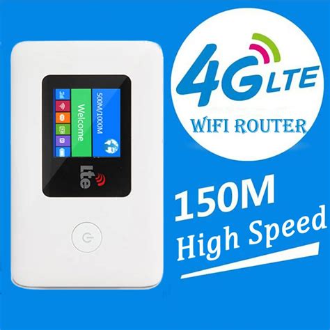 Travel Partner 150Mbps 4G Wifi Router 3G SIM Mobile Wifi Hotspot LCD Display With 2000mAh