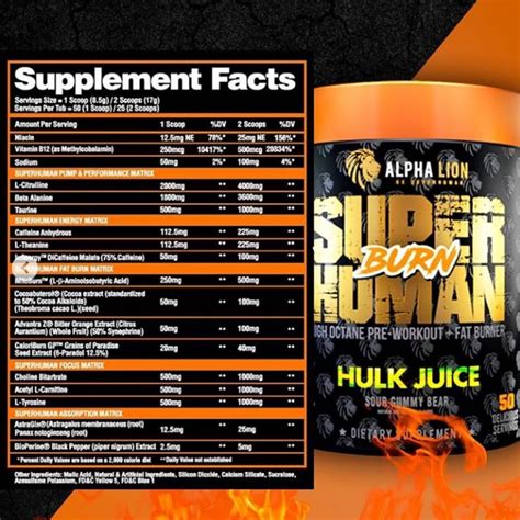 The Supp Plug Alpha Lion Reveals Super Human Burn An All New High
