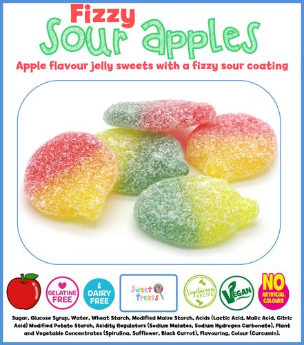 Fizzy Sour Apples Sweet Treats Online Sweet Shop