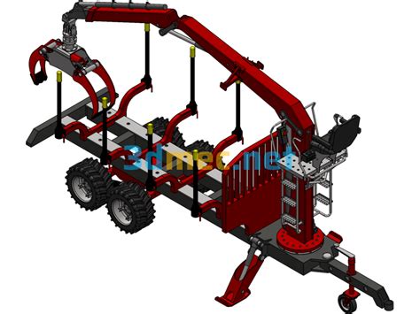 Wood Loading And Unloading Trailer Manipulator Loading And Unloading