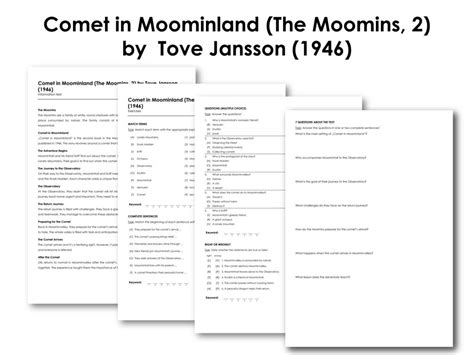 Comet In Moominland The Moomins 2 By Tove Jansson 1946 Made By Teachers