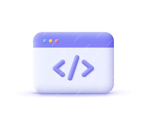 Premium Vector Web Development Concept Website Coding Web Page 3d Vector Icon Cartoon