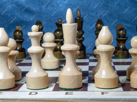 Premium Photo Chess Board With Figures Wooden Chess Board Games