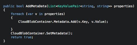 Azure Manage Blob Storage Part 7 Add Metadata To An Existing