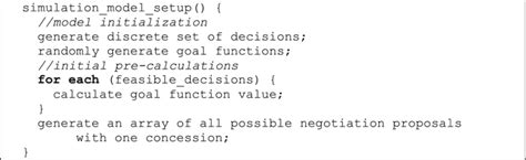 Simulation Model Setup Includes Generation Of Parameters For A