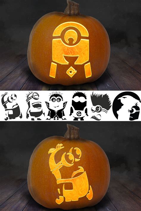 Free Printable Easy Minion Pumpkin Stencil Free Printable