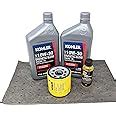 Amazon.com: Kohler Genuine 52 050 02-S Oil Change Kit w/pad 10W30 Oil ...