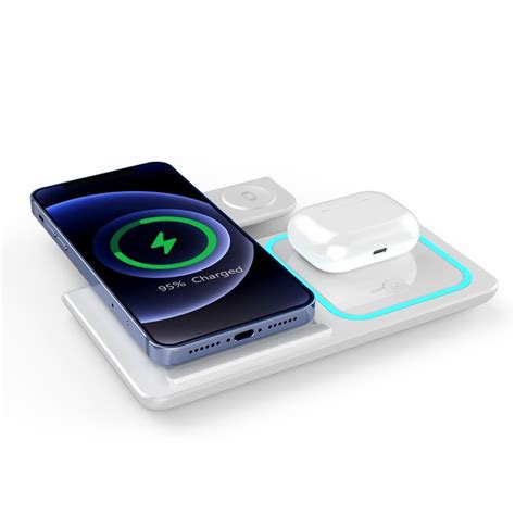 Incarcator Wireless 3 In 1 Suport Pliabil Statie Incarcare Pentru