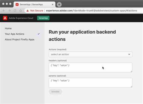 The Button To Invoke Runtime Actions From The Ui In The Generated Spa