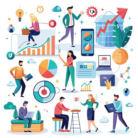 A Group Of Diverse Business People Working Together Using Charts Graphs