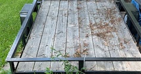 5x8 Wood Floor Utility Trailer With Drop Down Rail For 800 In