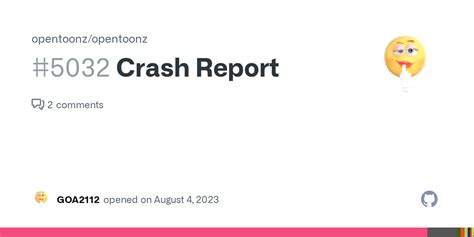 Crash Report · Issue 5032 · Opentoonzopentoonz · Github