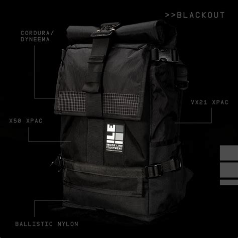 Default Mini Backpack Blackout Patchwork Inside Line Equipment