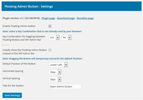 Cage Web Design Floating Admin Button Wordpress Plugin Cage Web