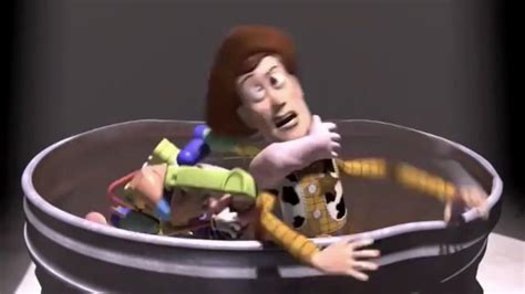 The Dream Sequence In Toy Story 2 Where Andy Drops Woody Down A Black