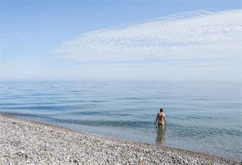 Naturist Club Where People Leave Their Clothes At The Door And Hang Out
