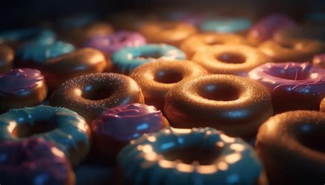 Free Photo Candy Circle A Sweet Indulgence Generated By Ai