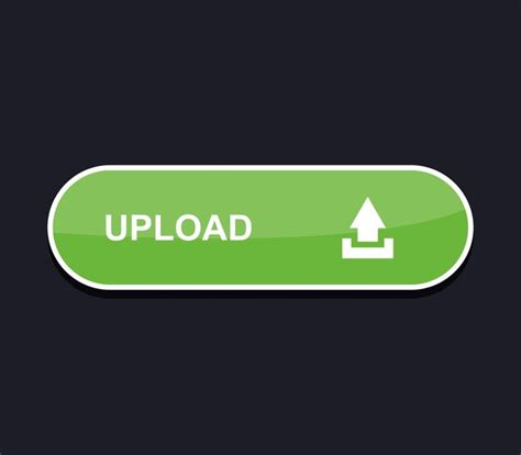 Premium Vector Upload Button