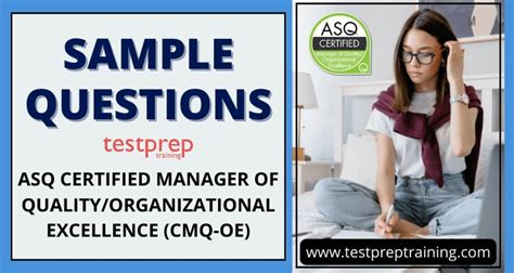 Asq Cmq Oe Certified Manager Of Quality Organizational Excellence Sample Questions