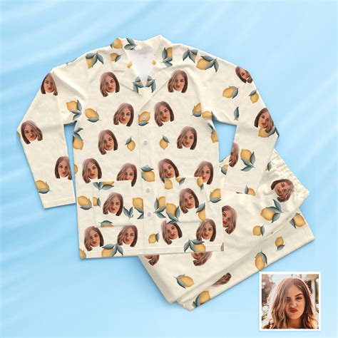Custom Face Pajamas Sleepwear Personalised Round Neck Pajamas Funny