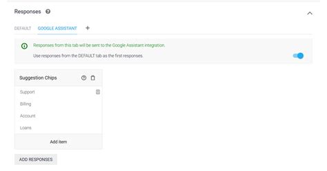Configuring Dialogflow Chatbot