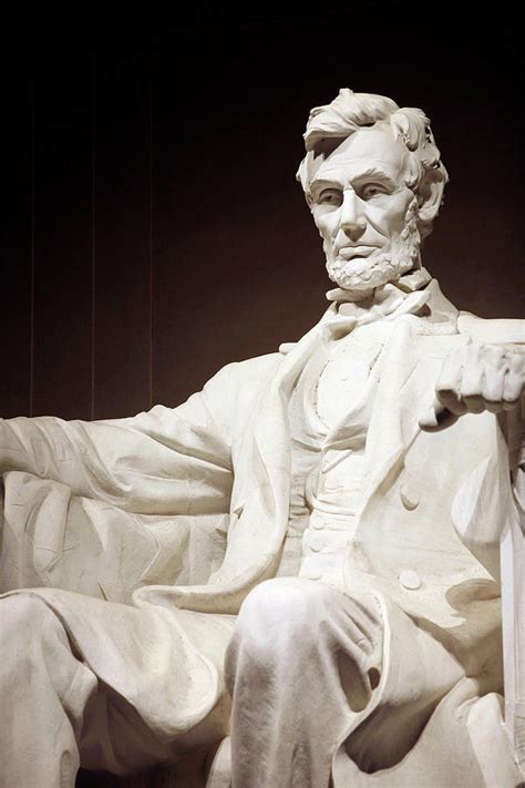 Close Up Of The Statue Of President Abraham Lincoln Lincoln Memorial Washington Dc America