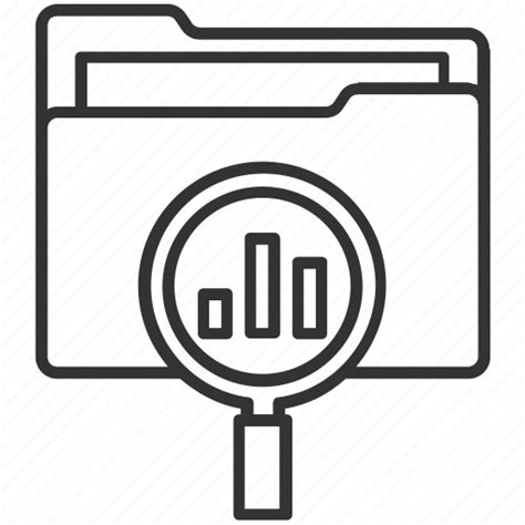 Folder Graph Folder Graph Storage Search Folder Search Graph Icon